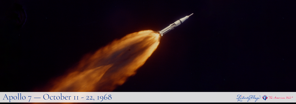 Apollo 7 — A Pioneering Triumph | LIBERTY FLAGS, The American Wave®