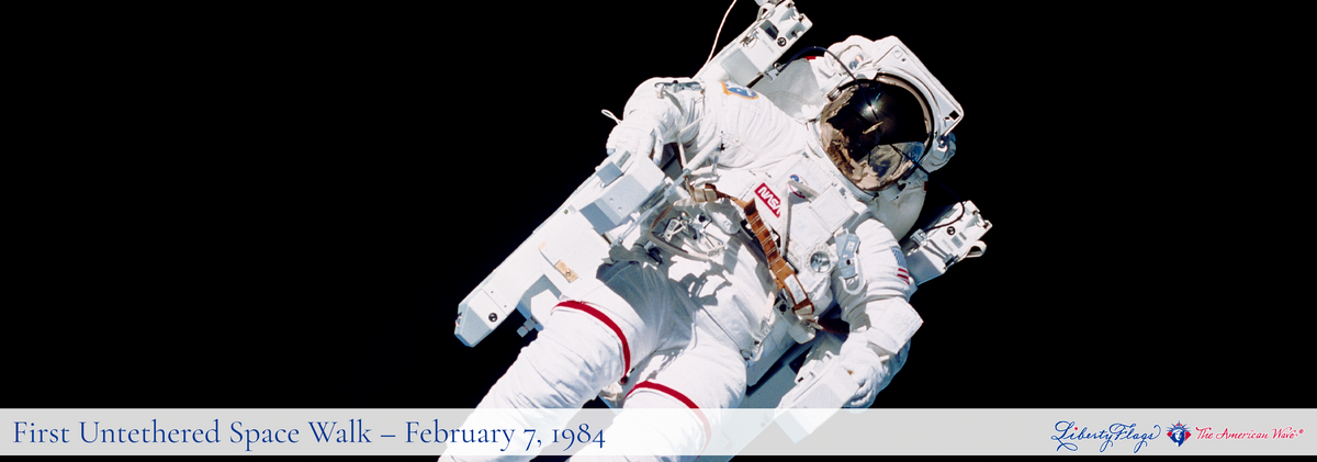 Challenger 1984 — The First Untethered Space Walk | LIBERTY FLAGS, The ...