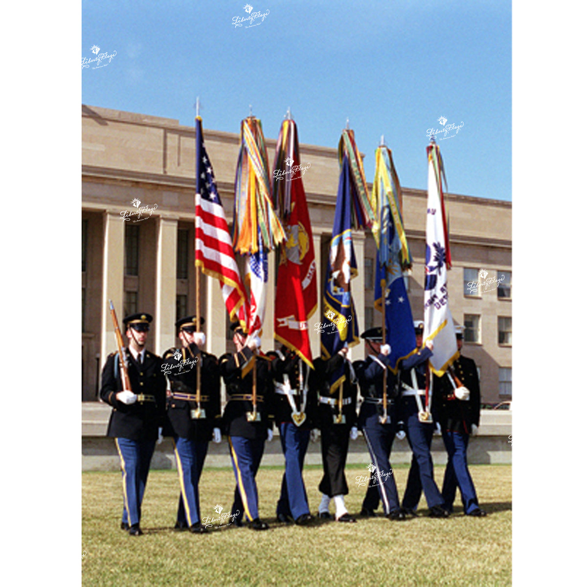 American Ceremonial Sets | LIBERTY FLAGS, The American Wave®