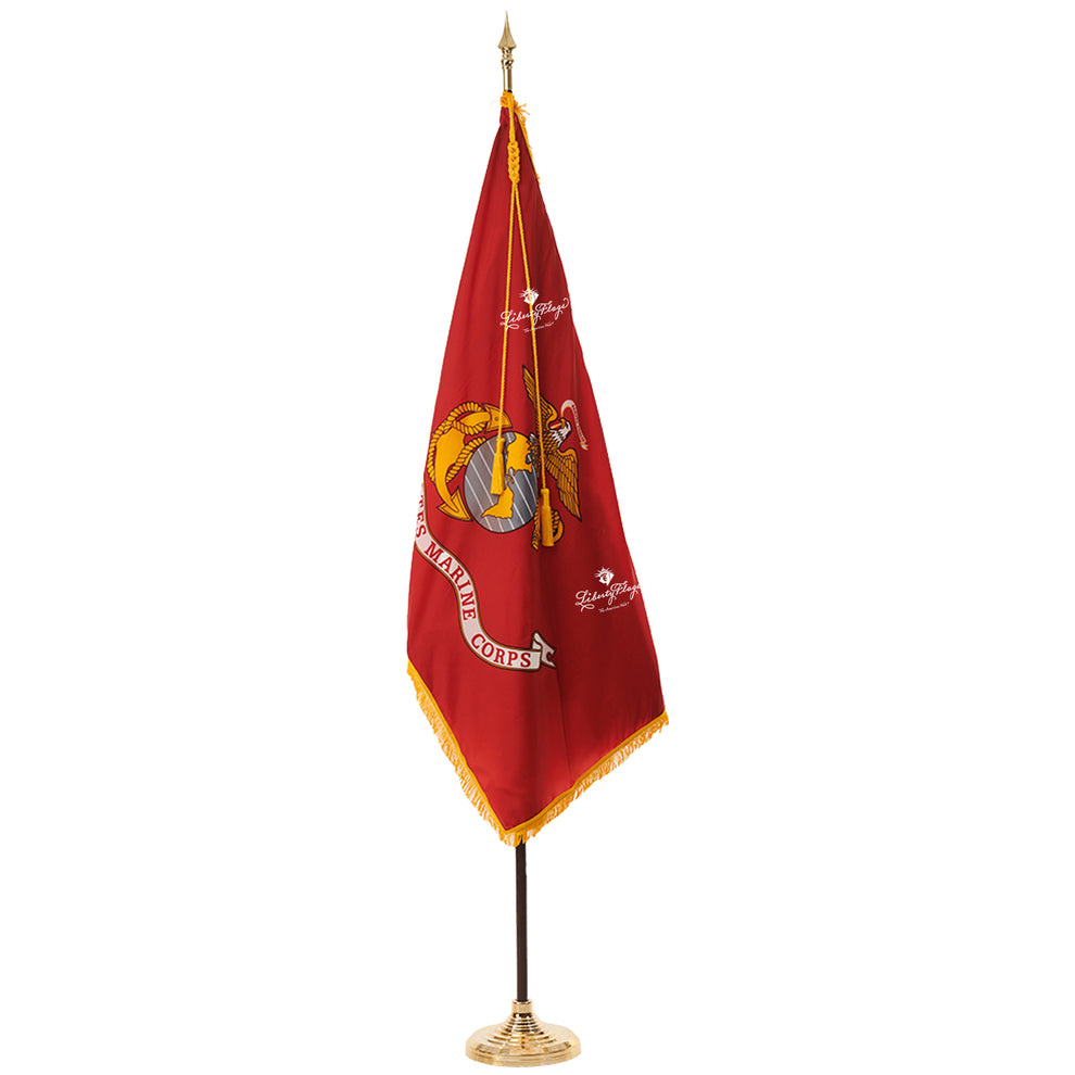 Marine Corps Ceremonial Flags and Sets – LibertyFlags.com
