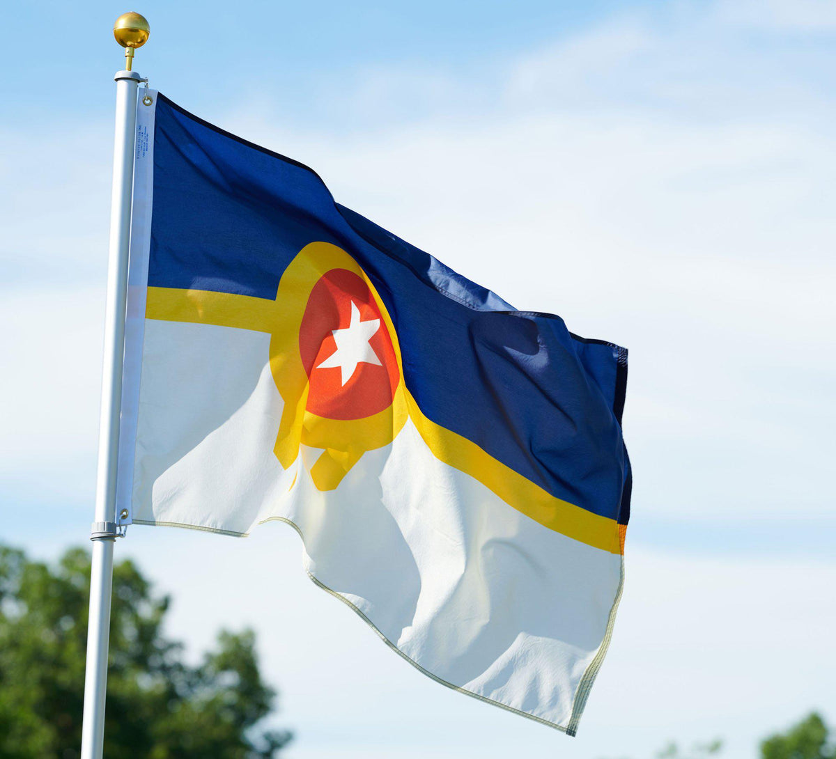 Tulsa Flag | LIBERTY FLAGS, The American Wave®